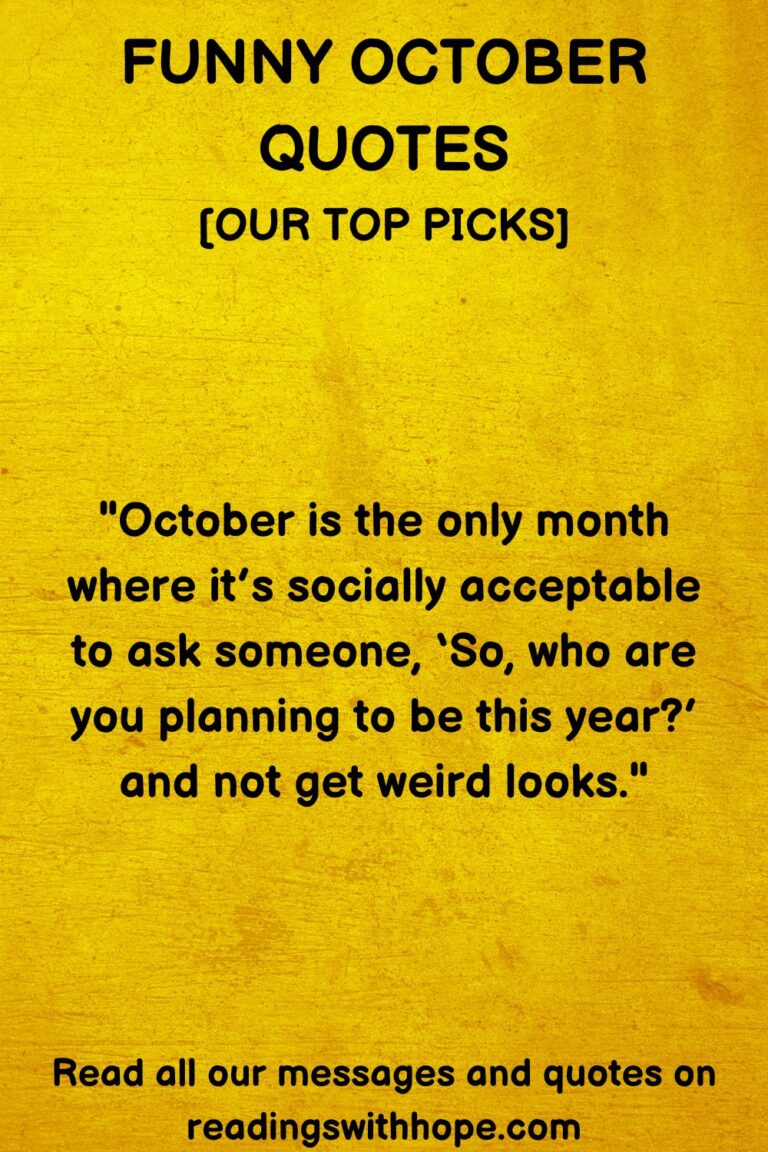 100 October Quotes and Captions | Short, Funny and For Work and For ...