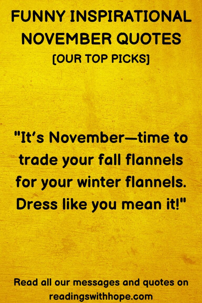 60 Inspirational November Quotes