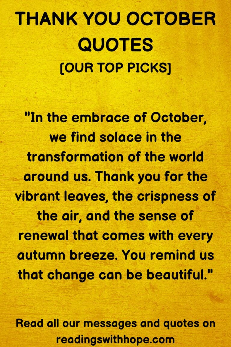 60 Goodbye October Quotes To Convey Thanks On the Last Day of the Month