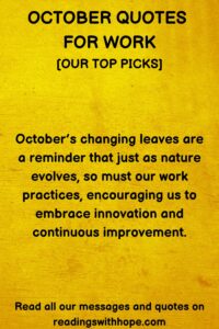 70 Inspirational October Quotes For Work and Motivation