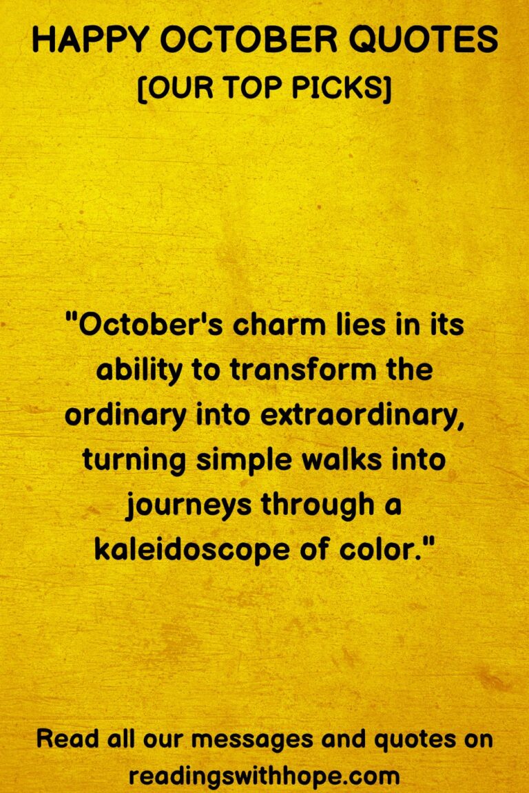 90 Hello October Quotes To Welcome The New Month
