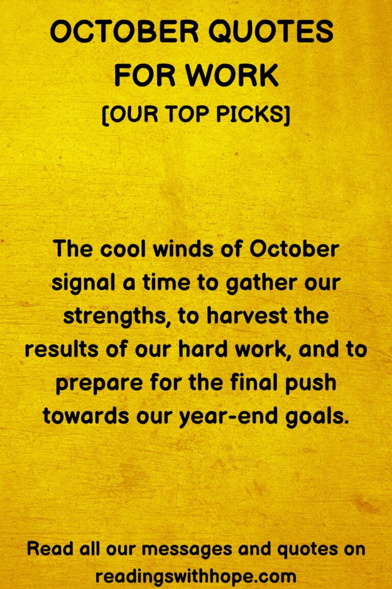 70 Inspirational October Quotes For Work and Motivation