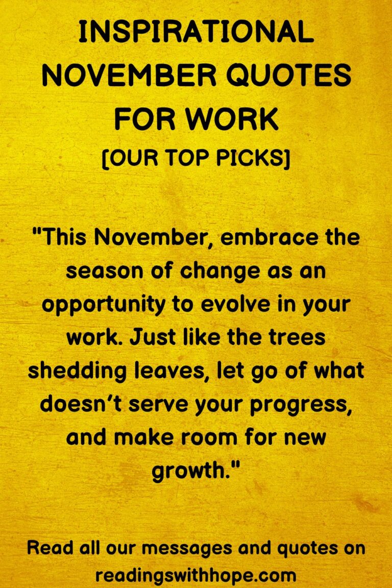 60 Inspirational November Quotes