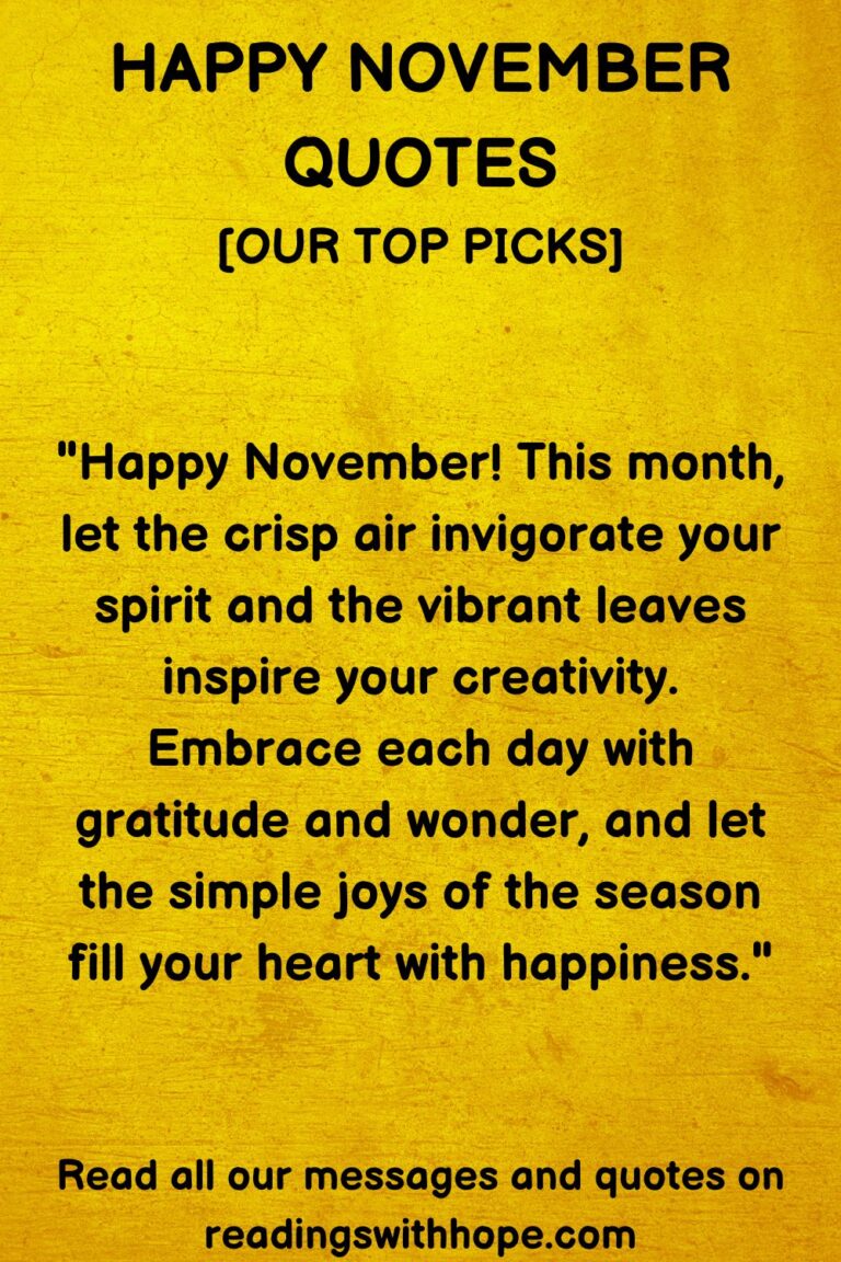 90 Hello November Quotes To Welcome The New Month