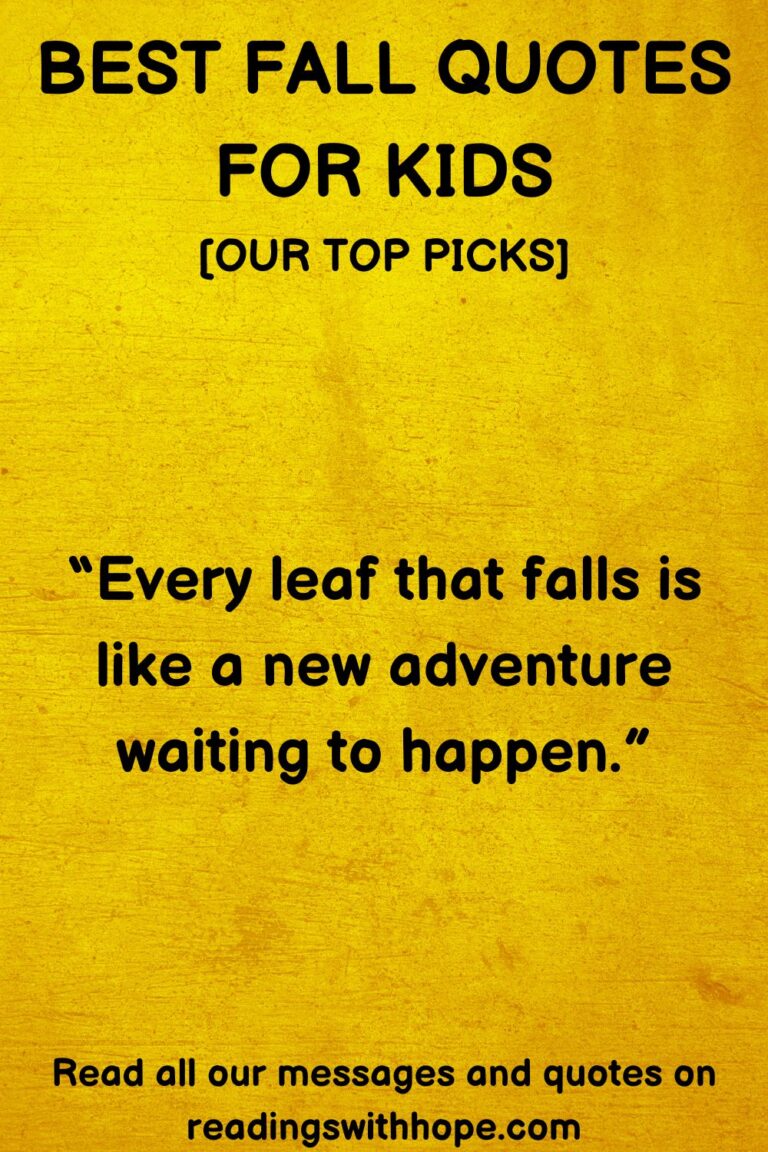 75 Fall Quotes For Kids