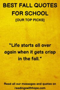 60 Fall Quotes For School