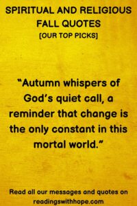 30 Christian Spiritual Fall Quotes and Sayings