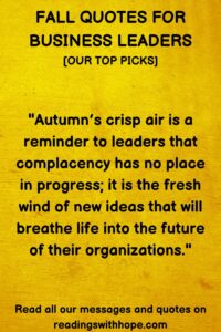 100 Fall Quotes For Business Owners, Leaders and Students