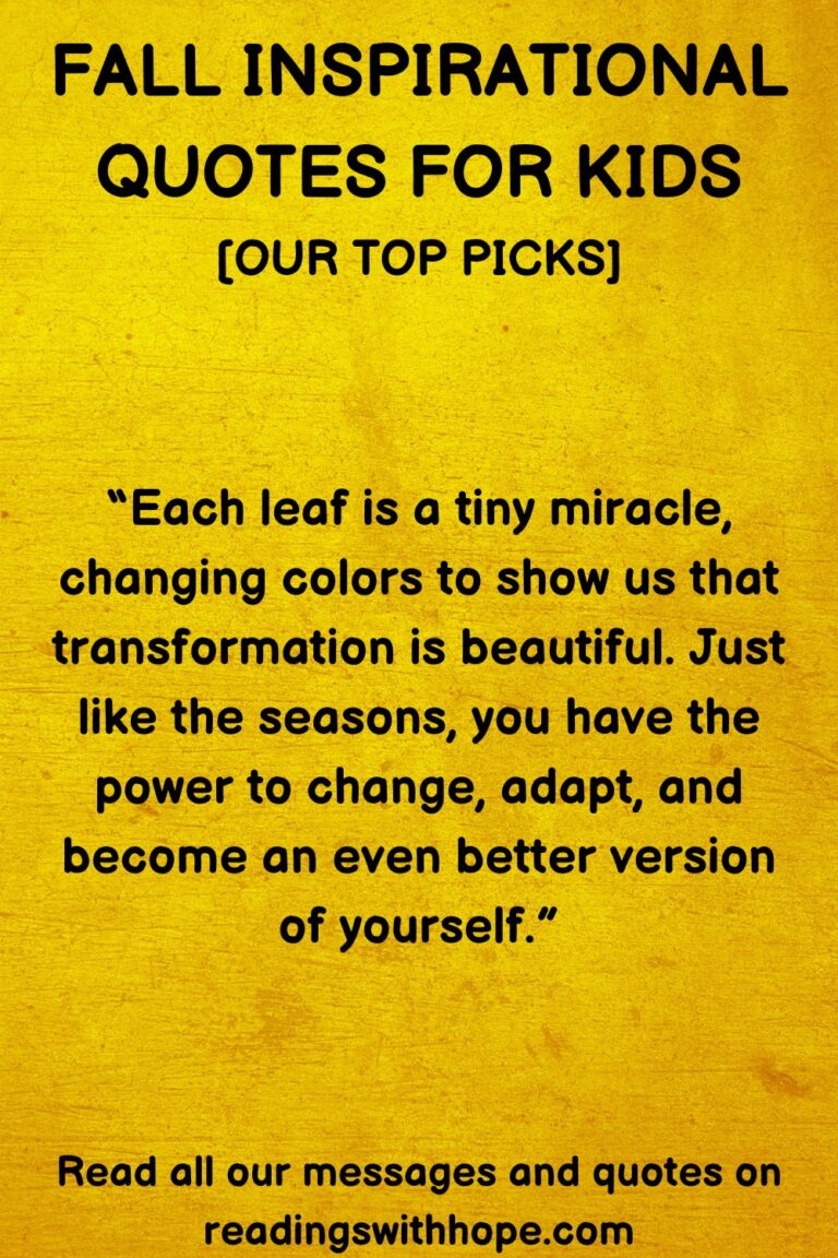 75 Fall Quotes For Kids