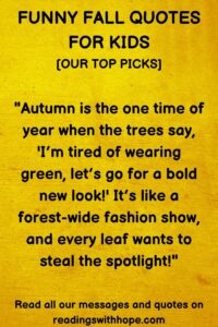 75 Funny Fall Quotes