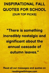 60 Fall Quotes For School