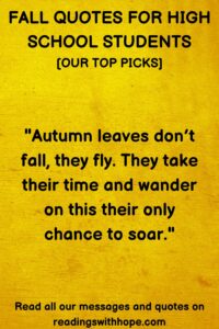 50 Fall Quotes For Students (Includes Inspirational and Funny Quotes)