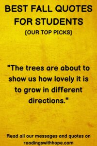 50 Fall Quotes For Students (Includes Inspirational and Funny Quotes)