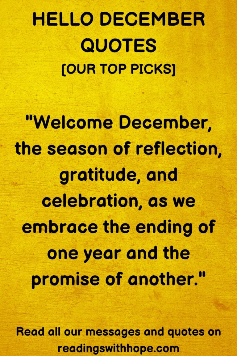 60 Hello December Quotes To Welcome The New Month