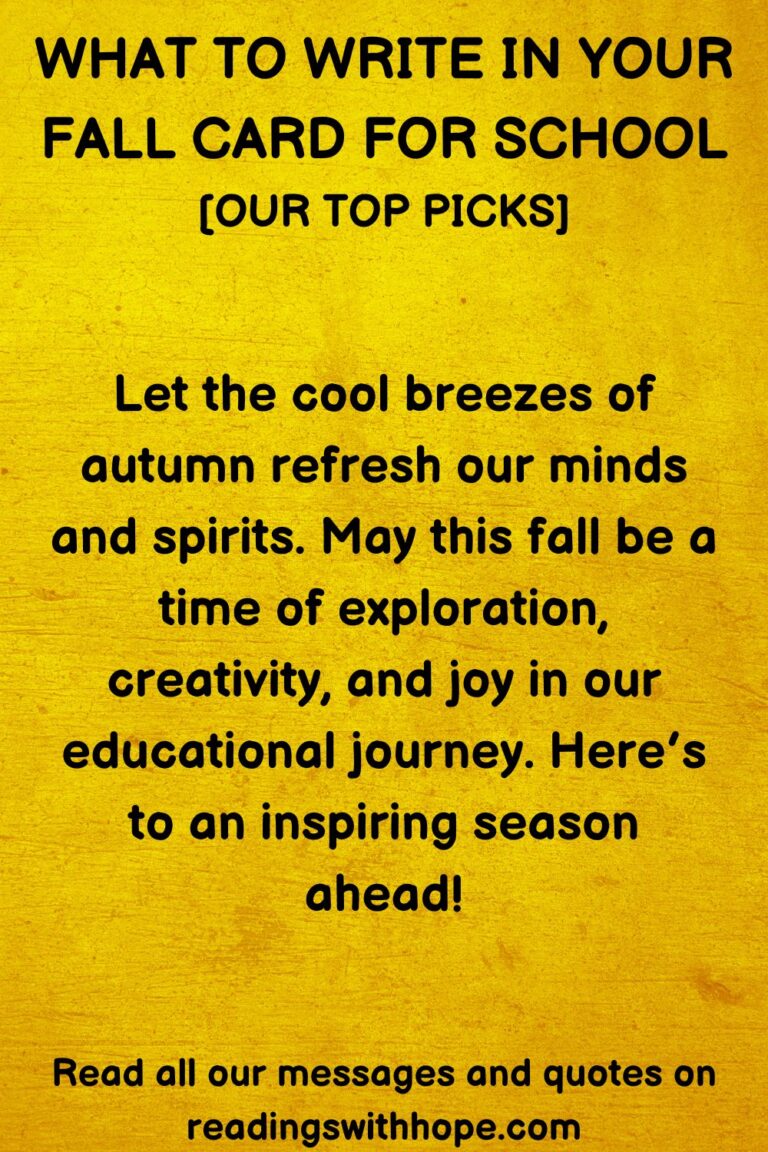 What to Write in Your Fall Cards (For College, School, University ...