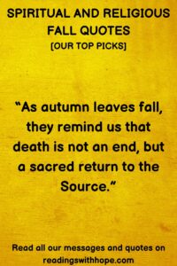 30 Christian Spiritual Fall Quotes and Sayings