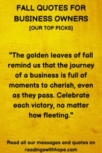 100 Fall Quotes For Business Owners, Leaders and Students