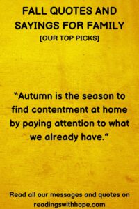 60 Fall Quotes, Messages and Sayings For Friends and Family