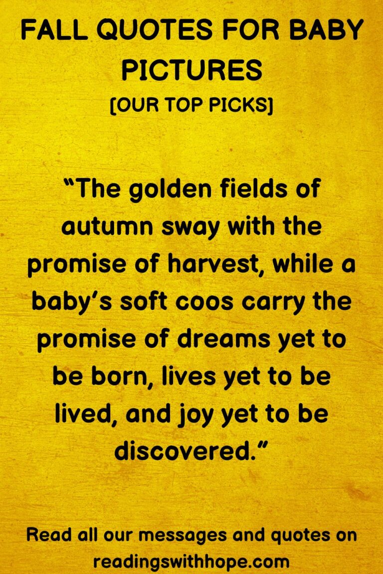 90 Fall Quotes and Captions For Baby Pictures