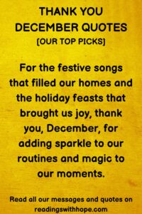 60 Goodbye December Quotes To Convey Thanks On the Last Day of the Month