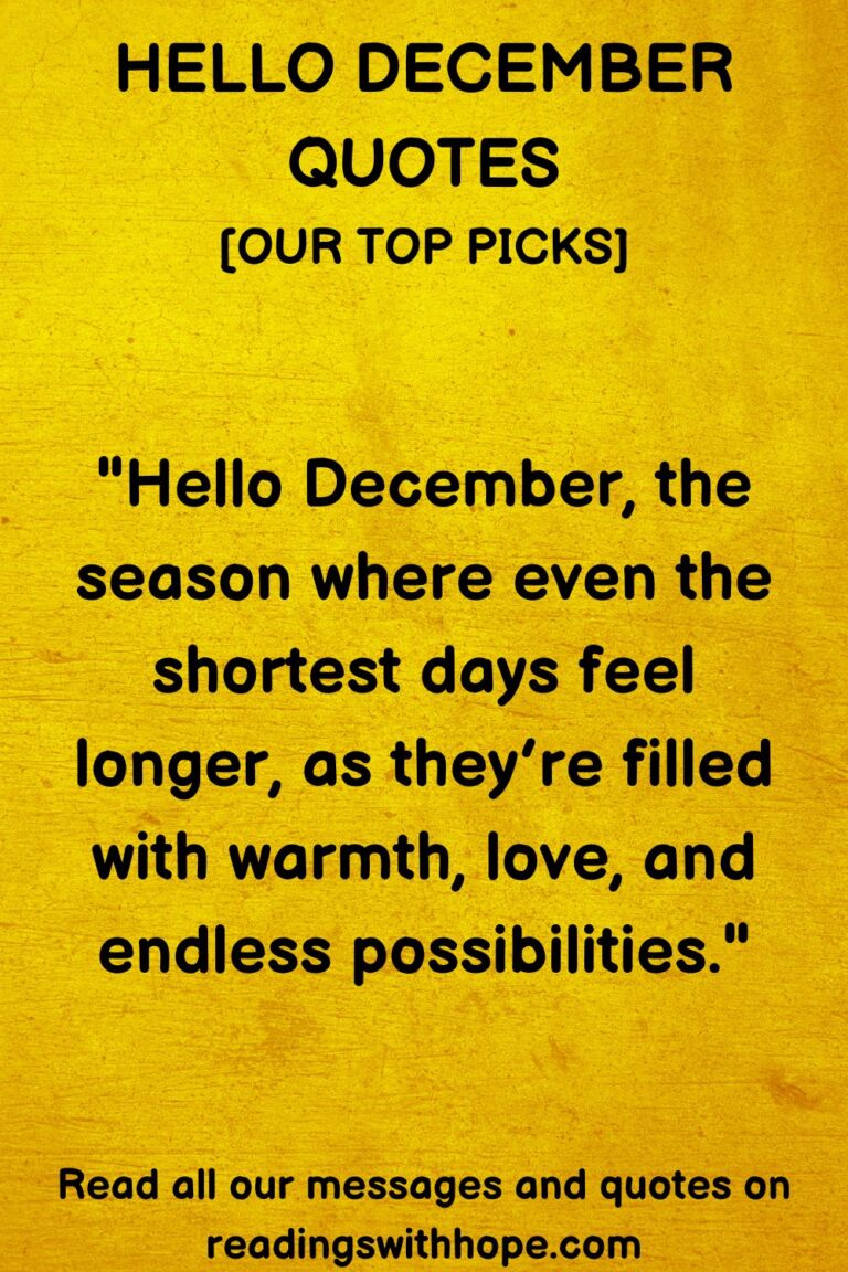 60 Hello December Quotes To Welcome The New Month