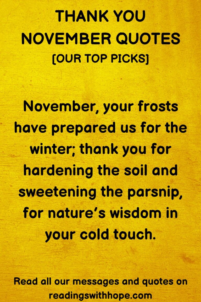 54 Goodbye November Quotes To Convey Thanks On the Last Day of the Month