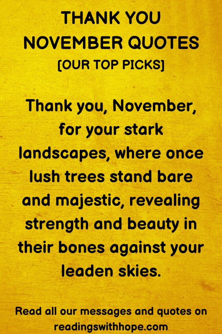 54 Goodbye November Quotes To Convey Thanks On the Last Day of the Month