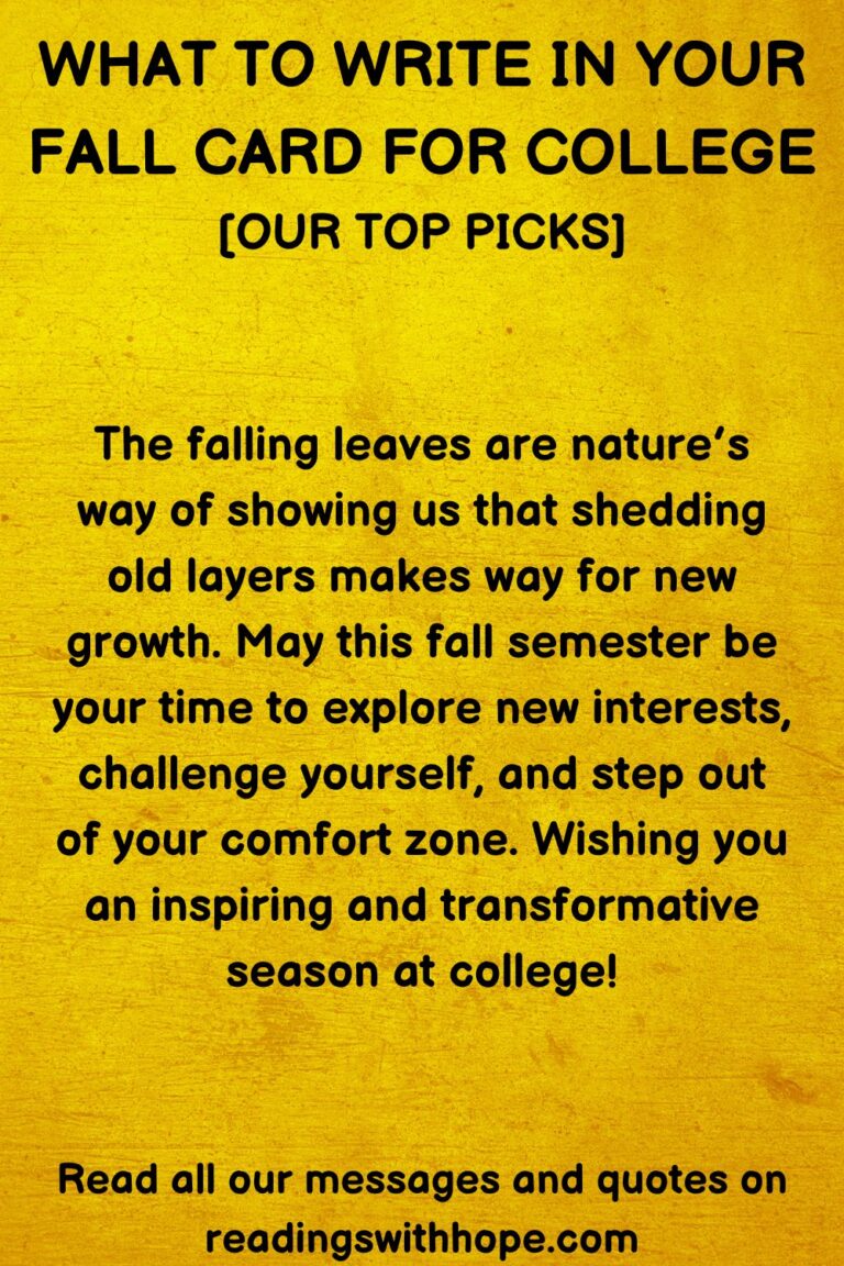 What to Write in Your Fall Cards (For College, School, University ...
