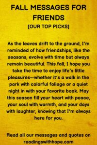 60 Fall Quotes, Messages and Sayings For Friends and Family