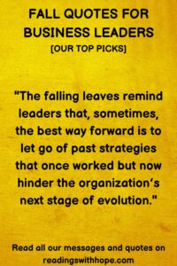 100 Fall Quotes For Business Owners, Leaders and Students