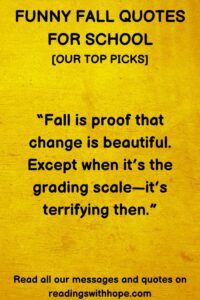 60 Fall Quotes For School