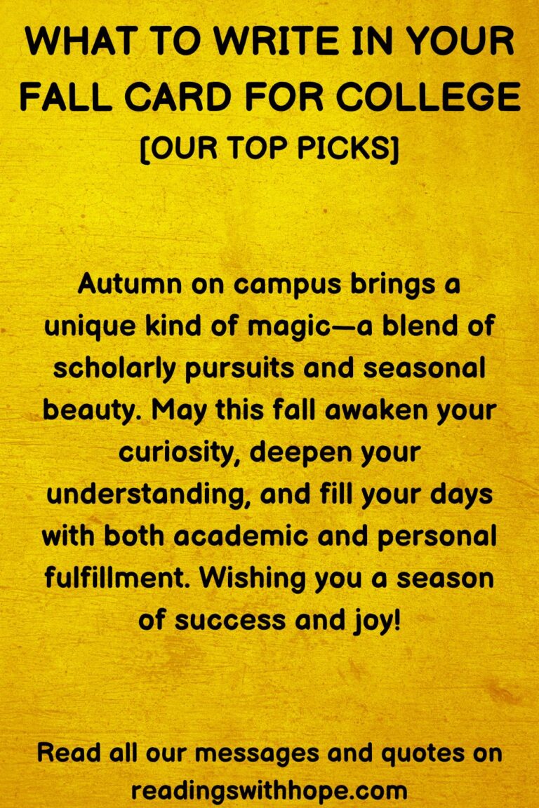 What to Write in Your Fall Cards (For College, School, University ...