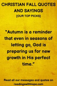30 Christian Spiritual Fall Quotes and Sayings