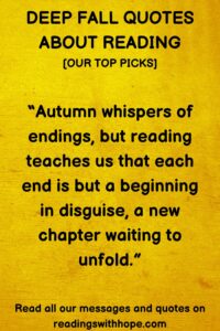 30 Fall Quotes about Reading