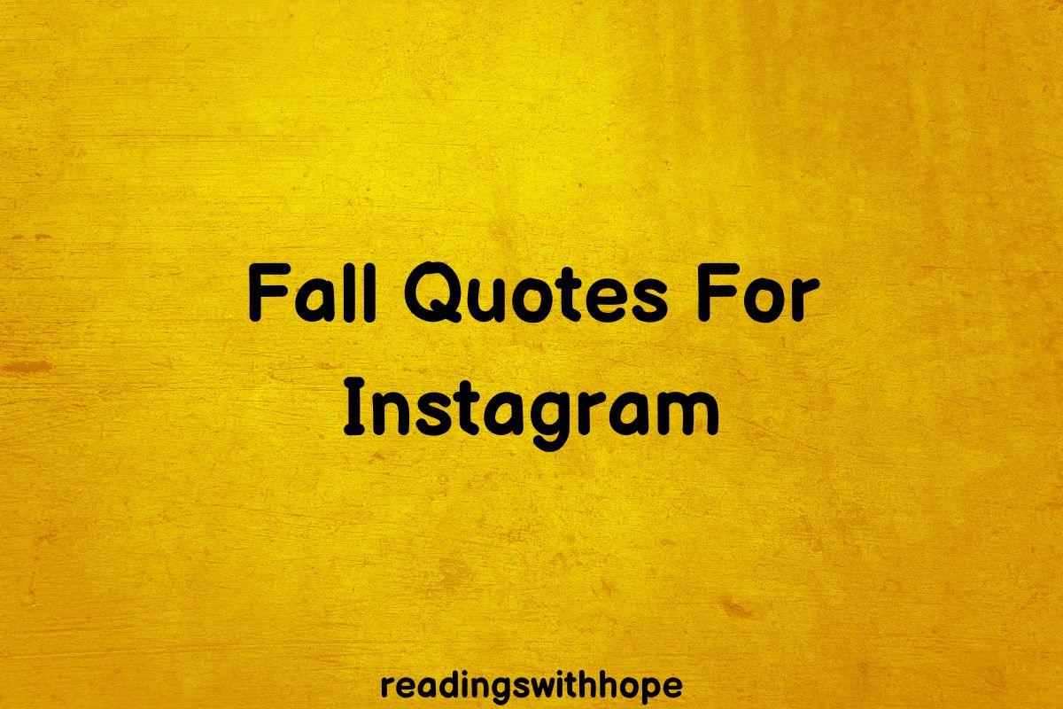 60 Fall Quotes for Instagram