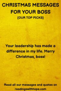 90 Christmas Messages For Your Boss