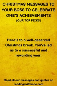 90 Christmas Messages For Your Boss