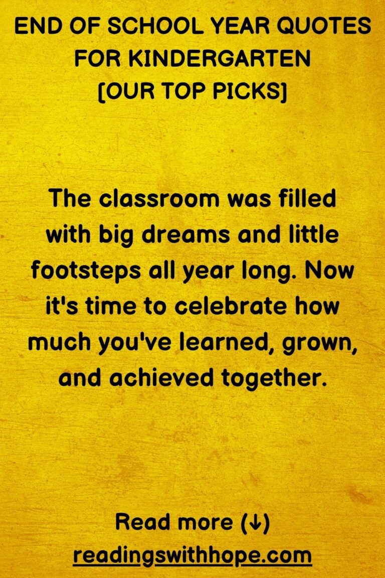 End of School Year Quotes For Kindergarten